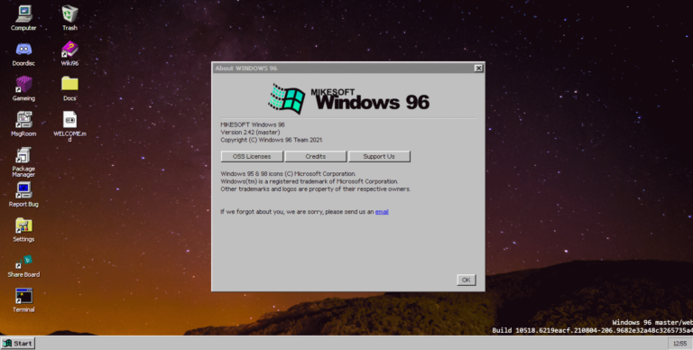 Ejecutar Windows 96 desde el navegador | Cultura Informática