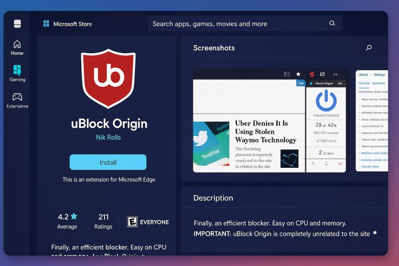Microsoft elimina uBlock Origin de Edge | Cultura Informática