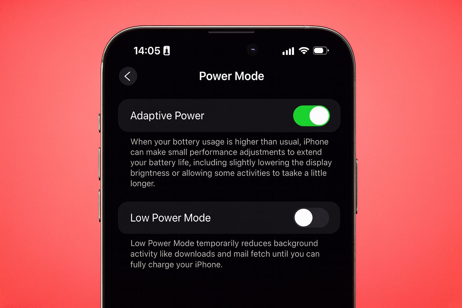 Cómo trabaja el modo Adaptive Power en iOS 26 | Cultura Informática