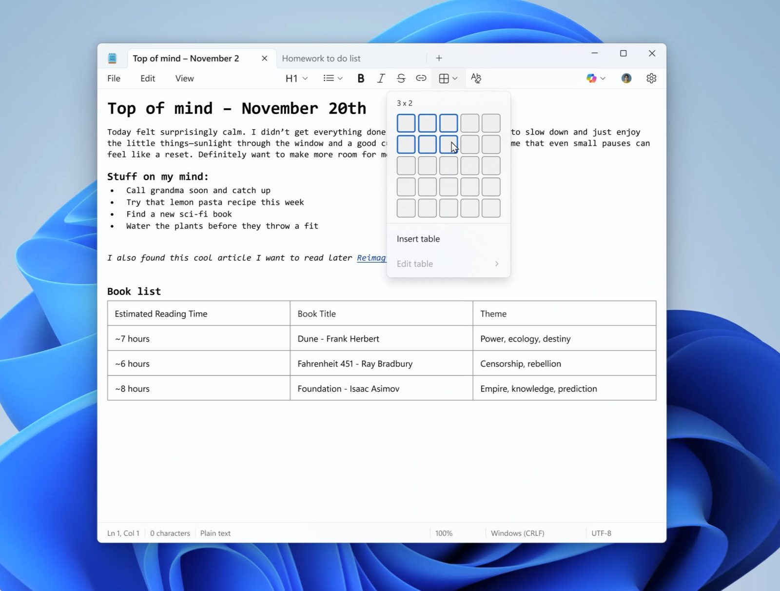 Bloc De Notas Para Windows Se Actualiza Con IA Y Tablas | Cultura ...